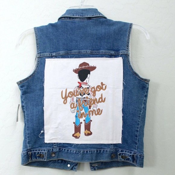Her Universe | Jackets & Coats | Disney Pixar Toy Story Woody Denim ...